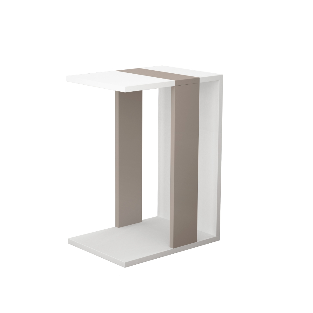 Стол приставной ZETTI C TABLE WHITE WHITE LIGHT MOCHA 30X40X57 СМ ...