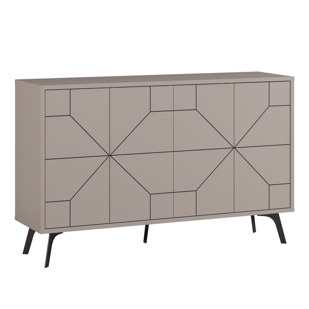 Комод DUNE CONSOLE LIGHT MOCHA LIGHT MOCHA LIGHT MOCHA 123X35X77 СМ ...